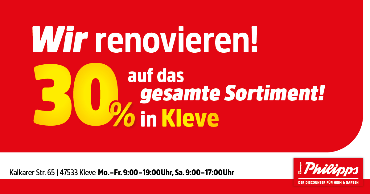 Thomas Philipps Kleve - Der Discounter für Heim & Garten